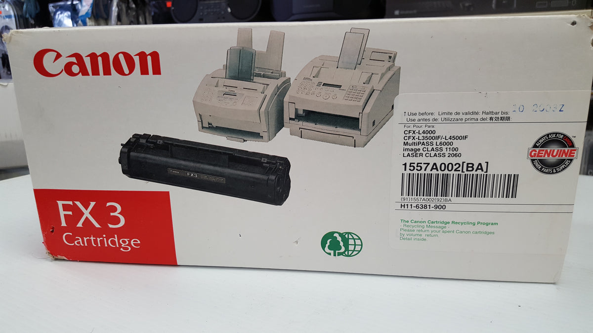 Canon FX3 Black Toner Cartridge L300 L400 L4000 1557A002BA New Black T