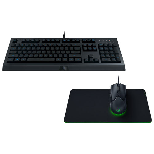 Razer Level Up Gaming Bundle with Keyboard, Mouse & Mousepad Model: RZ