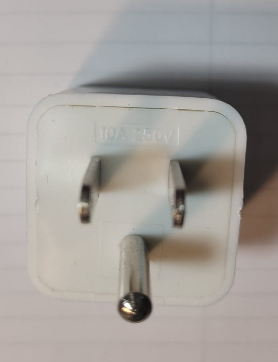 Ground Adapter Wall Plug for most Foreign Outlet Plugs 3-Pin with Grou